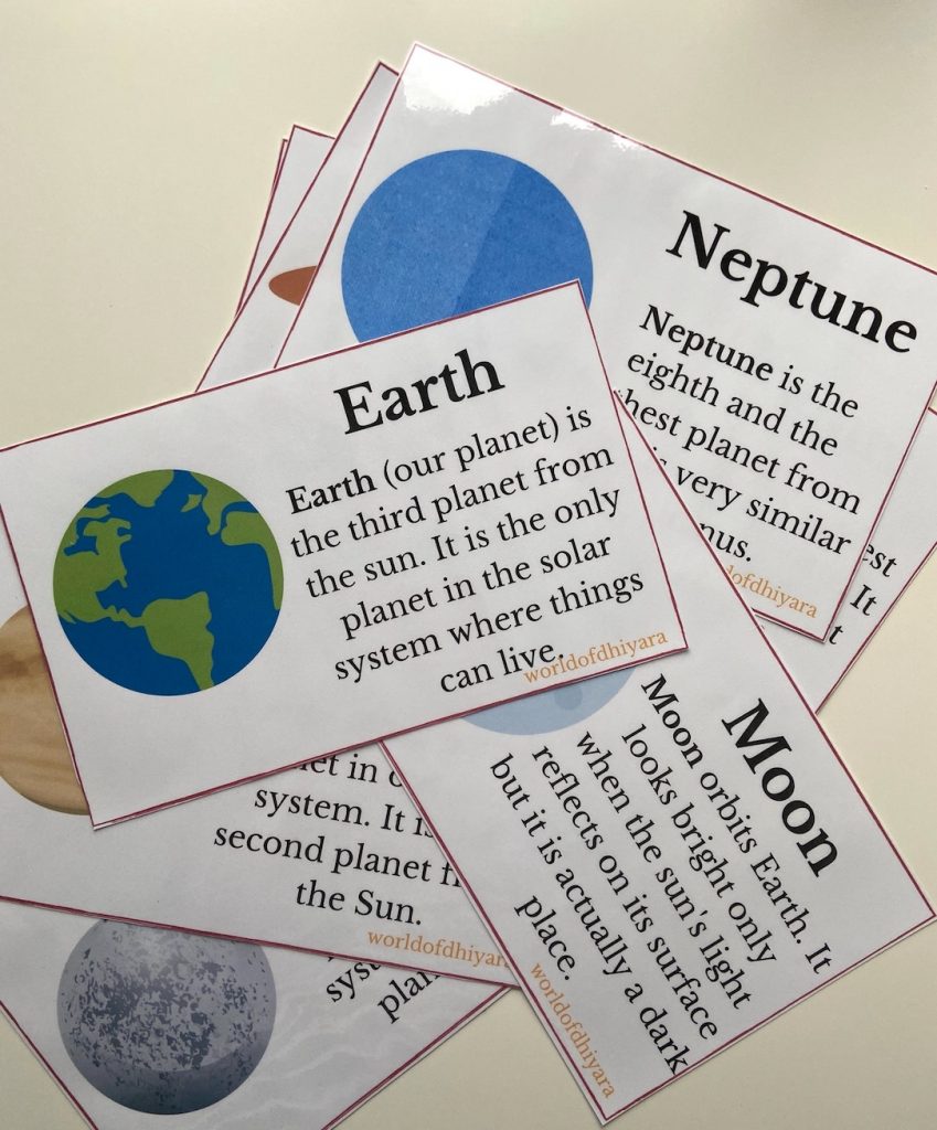 ‘My Book of Space’ Learning Pack (Planets Cards, Worksheets, Coloring ...