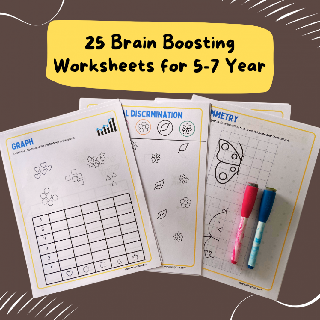 25 Visual Discrimination & Logical Reasoning Worksheets for 5-7 year ...
